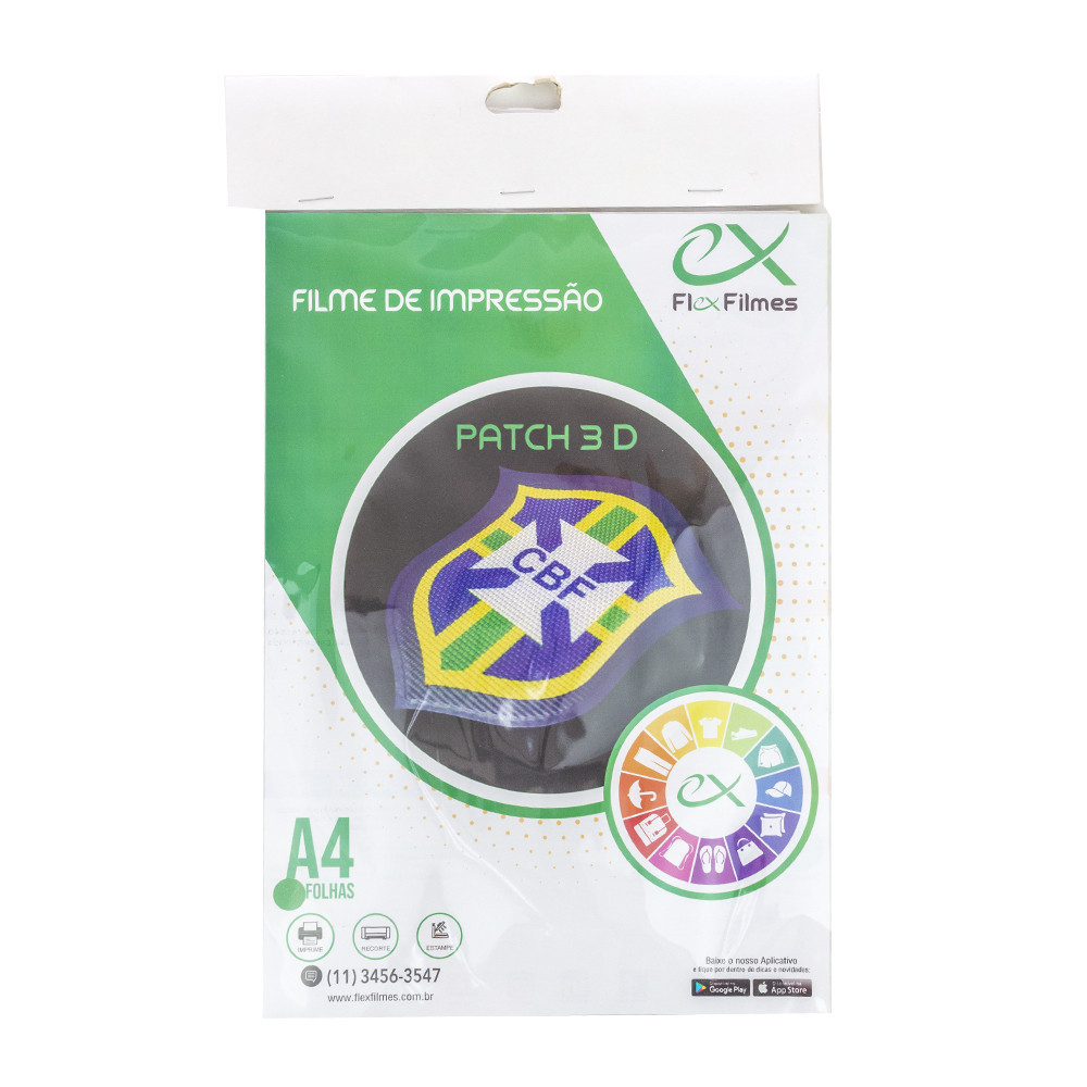 Flex A4 Patch 3D para Impressão | Shopee Brasil