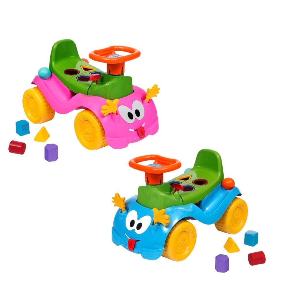 Totoka Bolinha Carrinho Andador Triciclo Infantil Bebê Rosa ou Azul ...