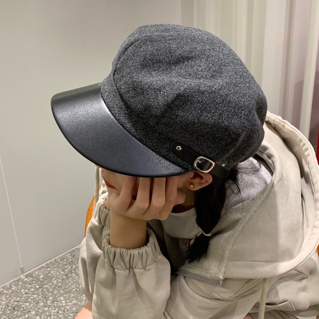 Boina Estilo Francesa Feminina Quepe Couro Frio Inverno Pronta entrega ...