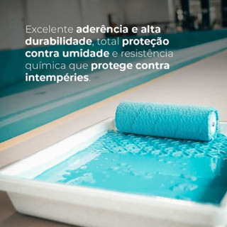 Kit Piscinas Esmalte Pu Premium Azul Concreto Fibra Renner | Shopee Brasil