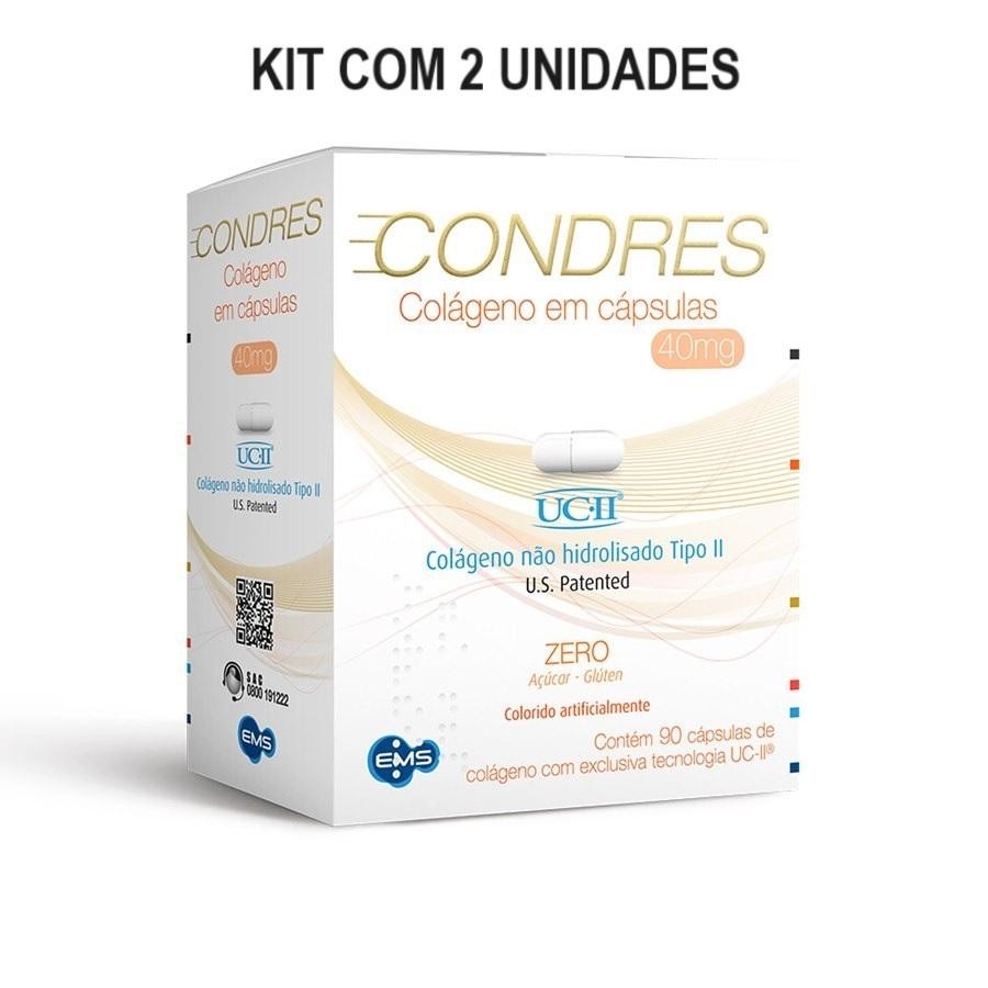 Kit Condres Colágeno Tipo II Com 2 Unidades De 90 Cáps Cada | Shopee Brasil