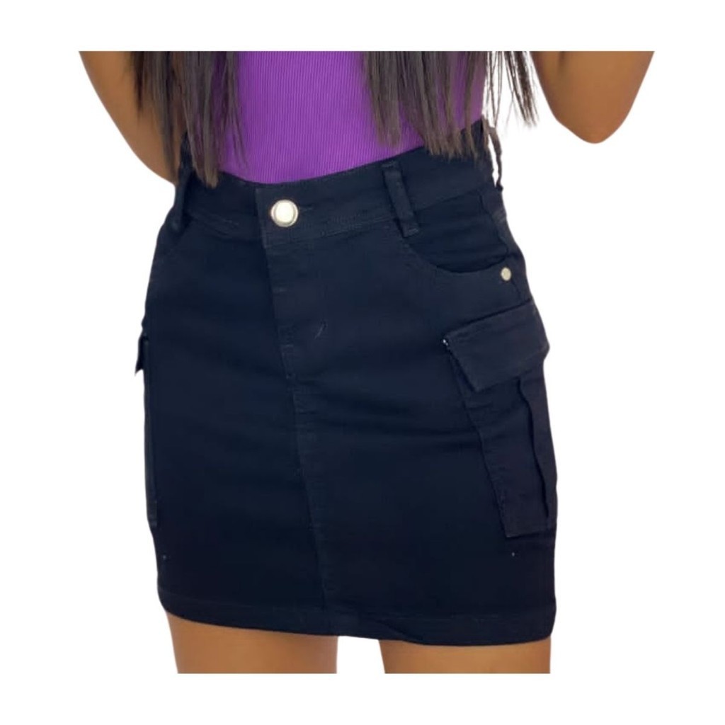 Mini Saia Juvenil Menina Juvenil Infantil Criança Festa Passeio Parque ...