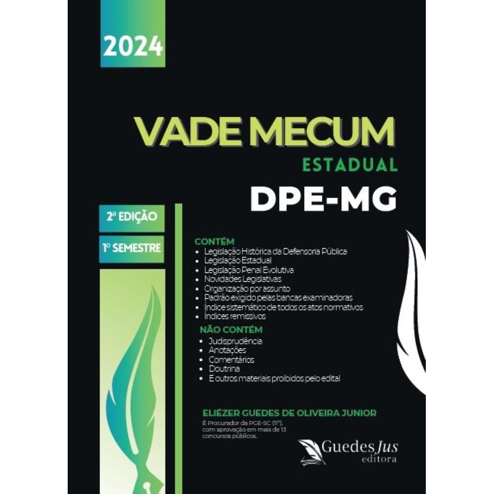 Vade Mecum DPE-MG (2ª Edição) | Shopee Brasil