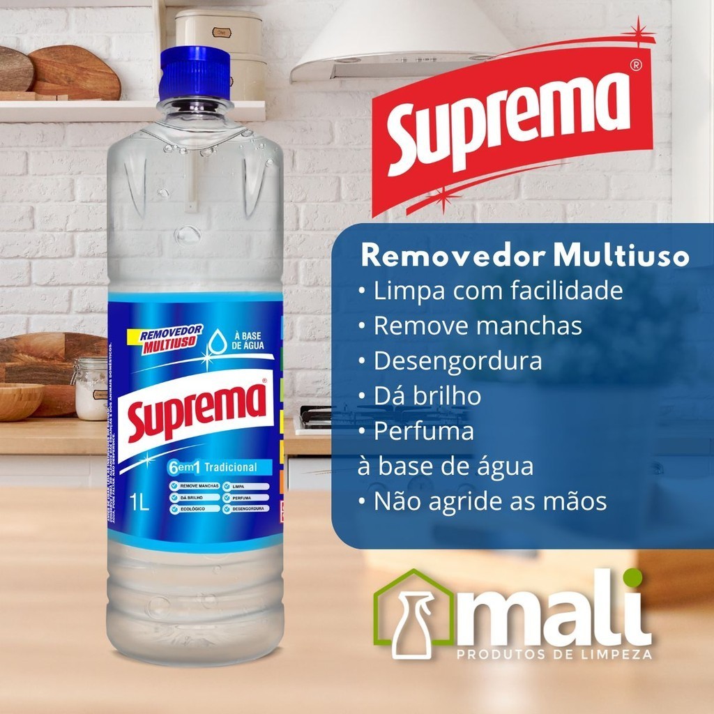 REMOVEDOR MULTIUSO SUPREMA TRADICIONAL 1L | Shopee Brasil