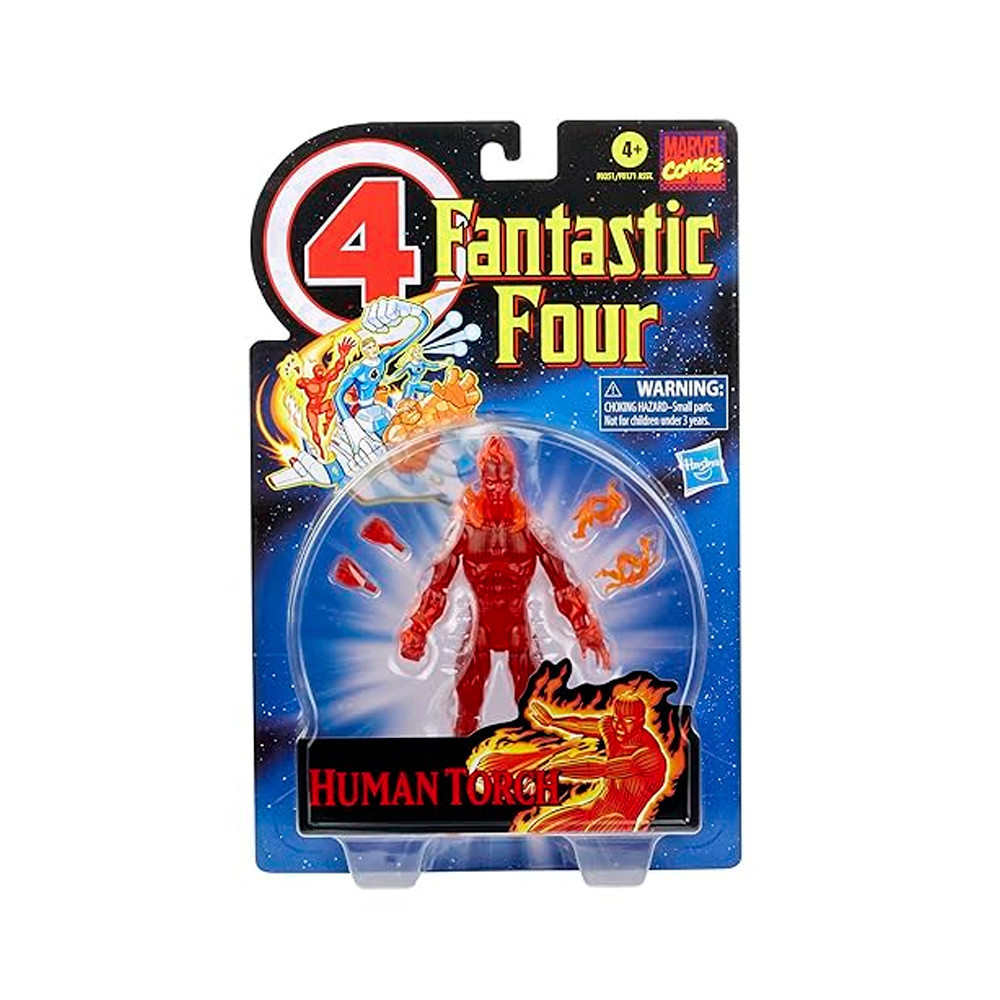 Boneco Marvel Legends Vintage Legends Homem Tocha F0351 Hasbro | Shopee ...