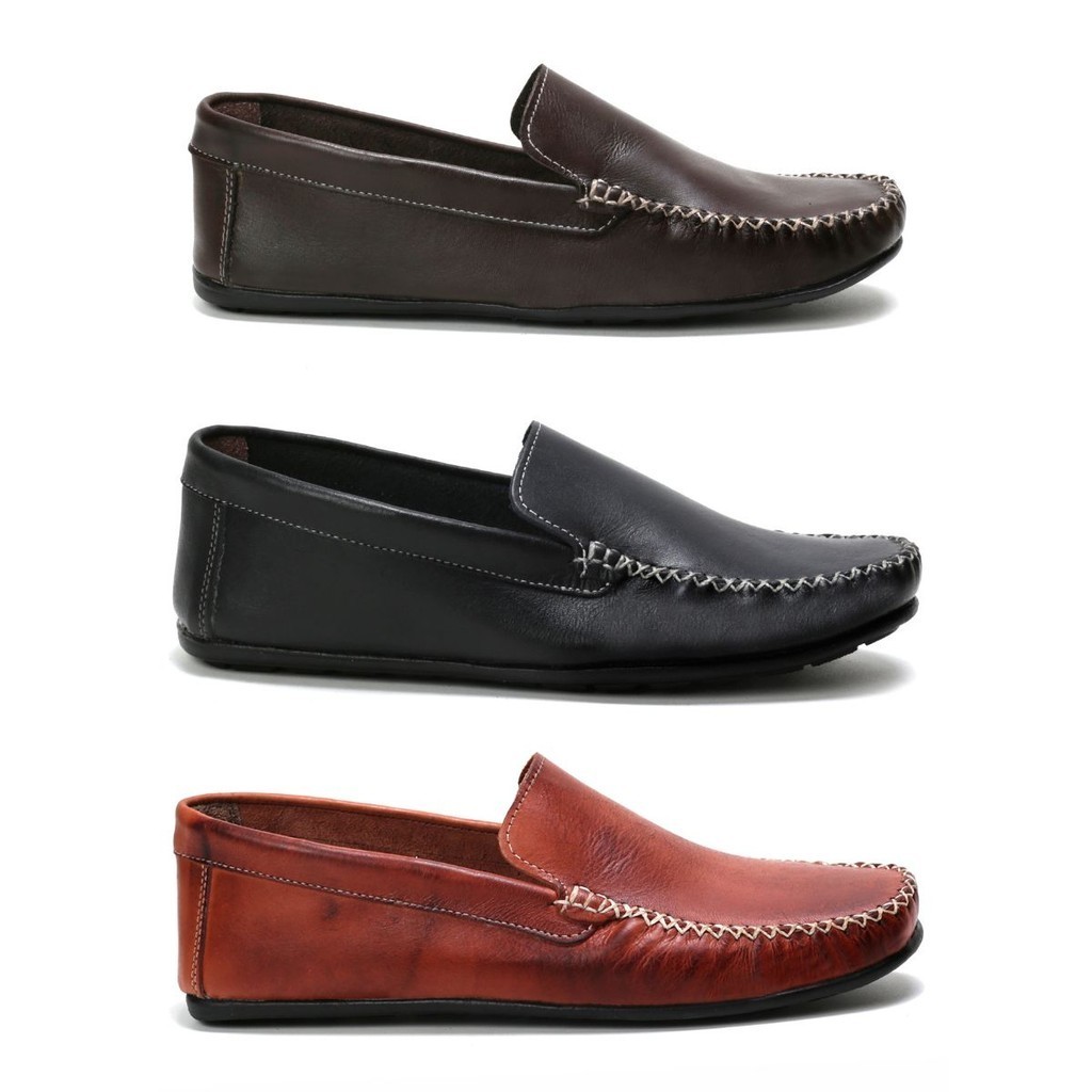 Mocassim Masculino Couro Sapato Social Sapatilha Qualidade Conforto ...