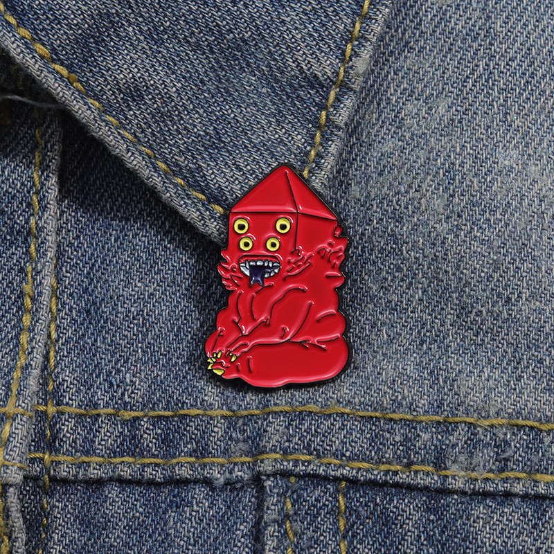 Adventure Time Red Monster Golb Broche Monstro Comédia Mochila Animada ...