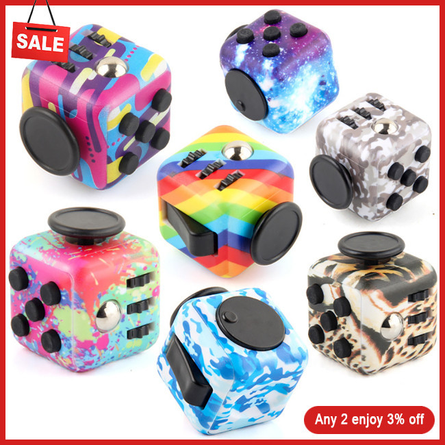 ABB Descompressão Cubo Mágico De Alívio Da Ansiedade De Estresse Brinquedos Multicor Relaxante ...