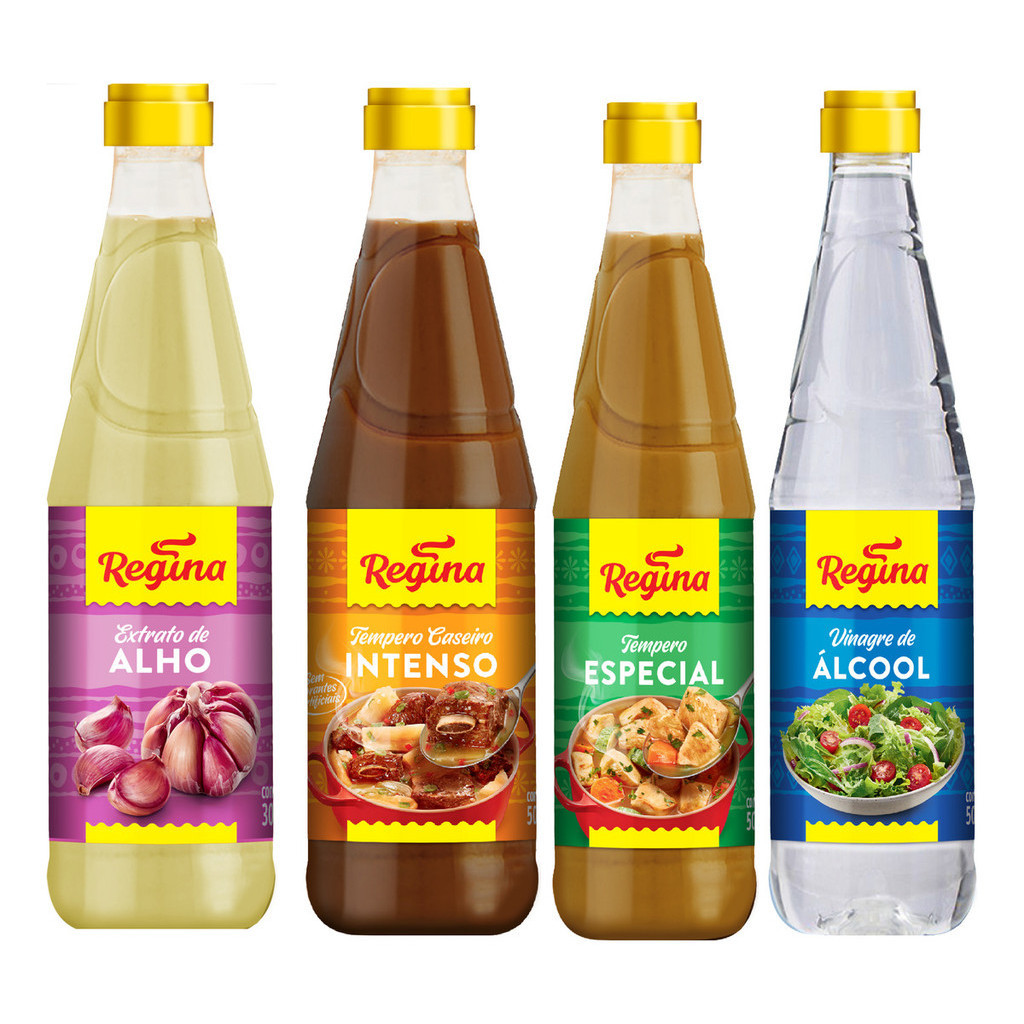 Kit 4 Temperos Regina, meu Tempero é você! | Shopee Brasil