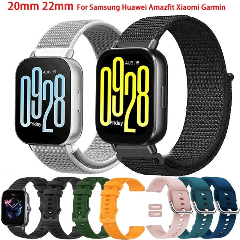 3 Pçs 20mm/22mm Banda Para Amazfit GTS/2/2e/3/4 GTS2 Mini/GTR 4 Pro ...