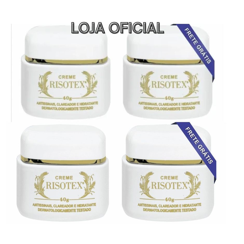 Creme Risotex Antissinais 40g Original - Kit Com 4 Unidades | Shopee Brasil