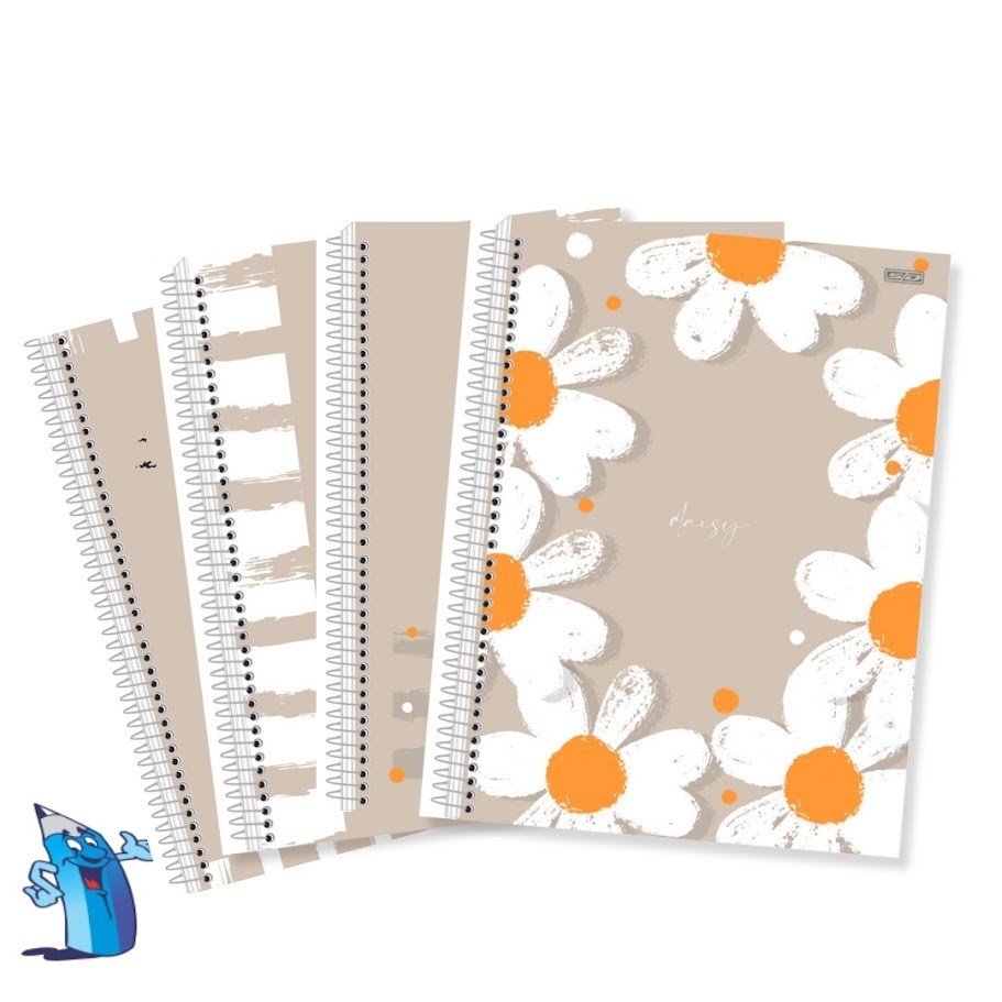 CADERNO 1 MATÉRIA DAISY GRANDE 80 FOLHAS | Shopee Brasil