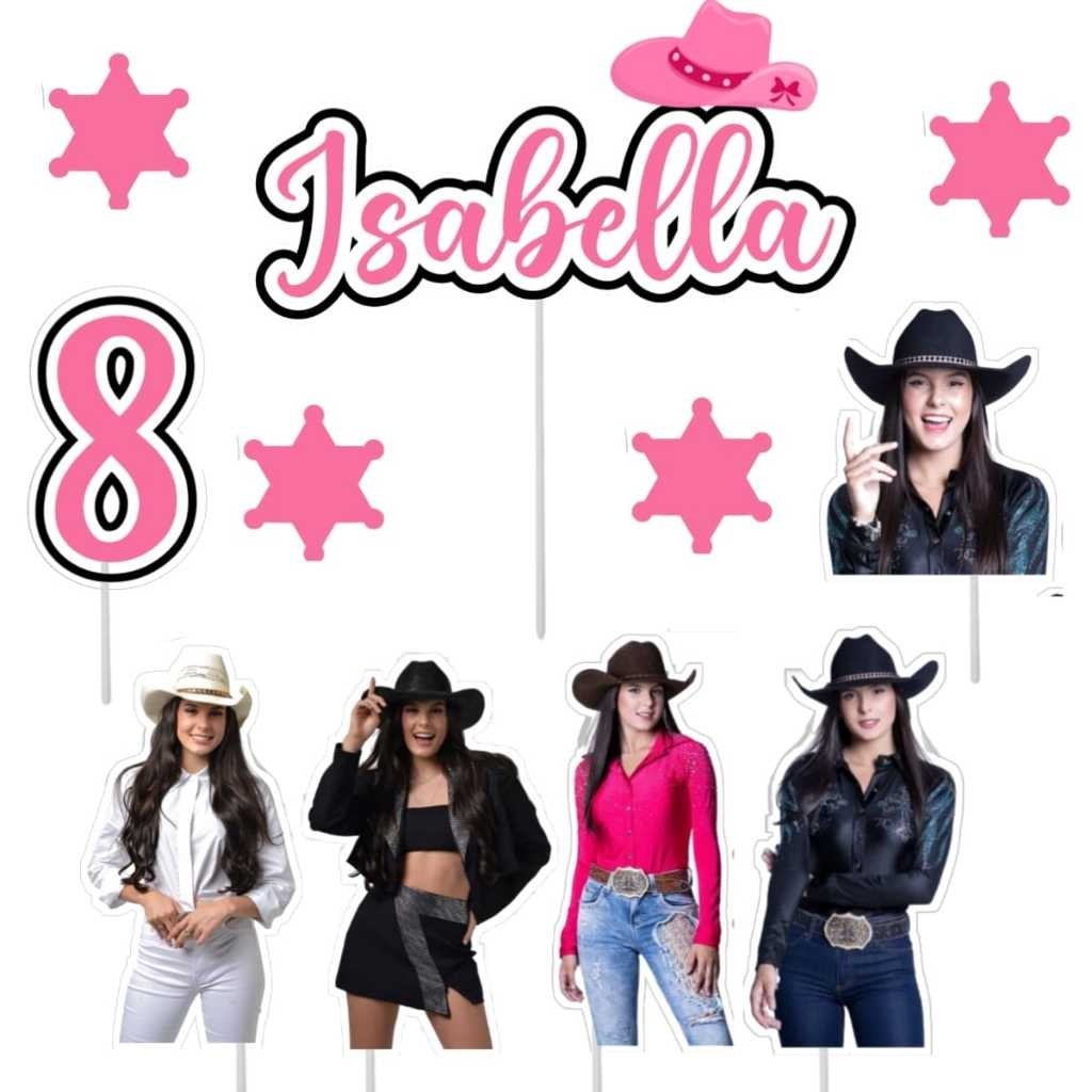 Topo Topper Decoração De Bolo Enfeite Ana Castela - Faz a Boa!