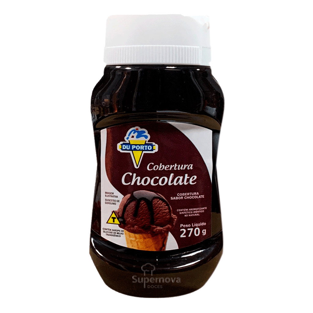 Cobertura Sabor Chocolate 270Gr - Du Porto | Shopee Brasil
