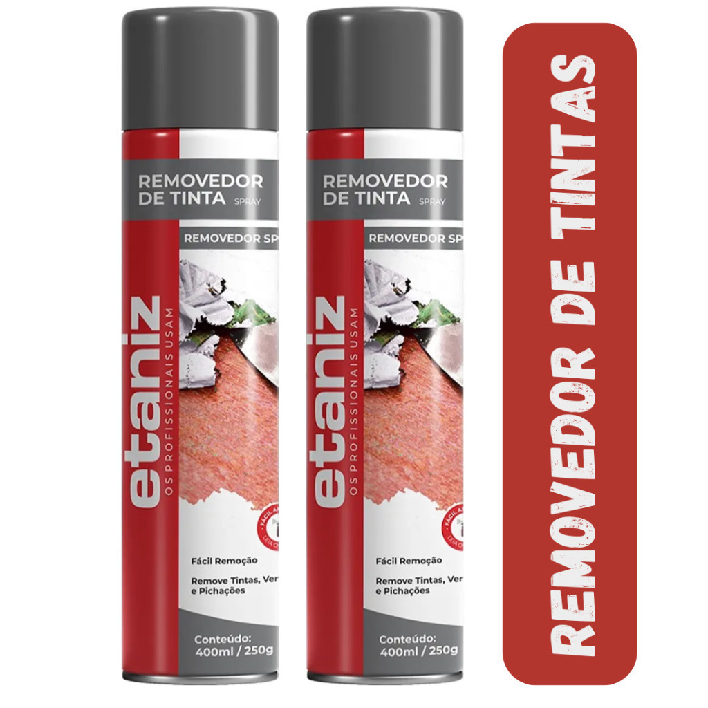 2 Spray removedor de tintas 400ml Etaniz | Shopee Brasil