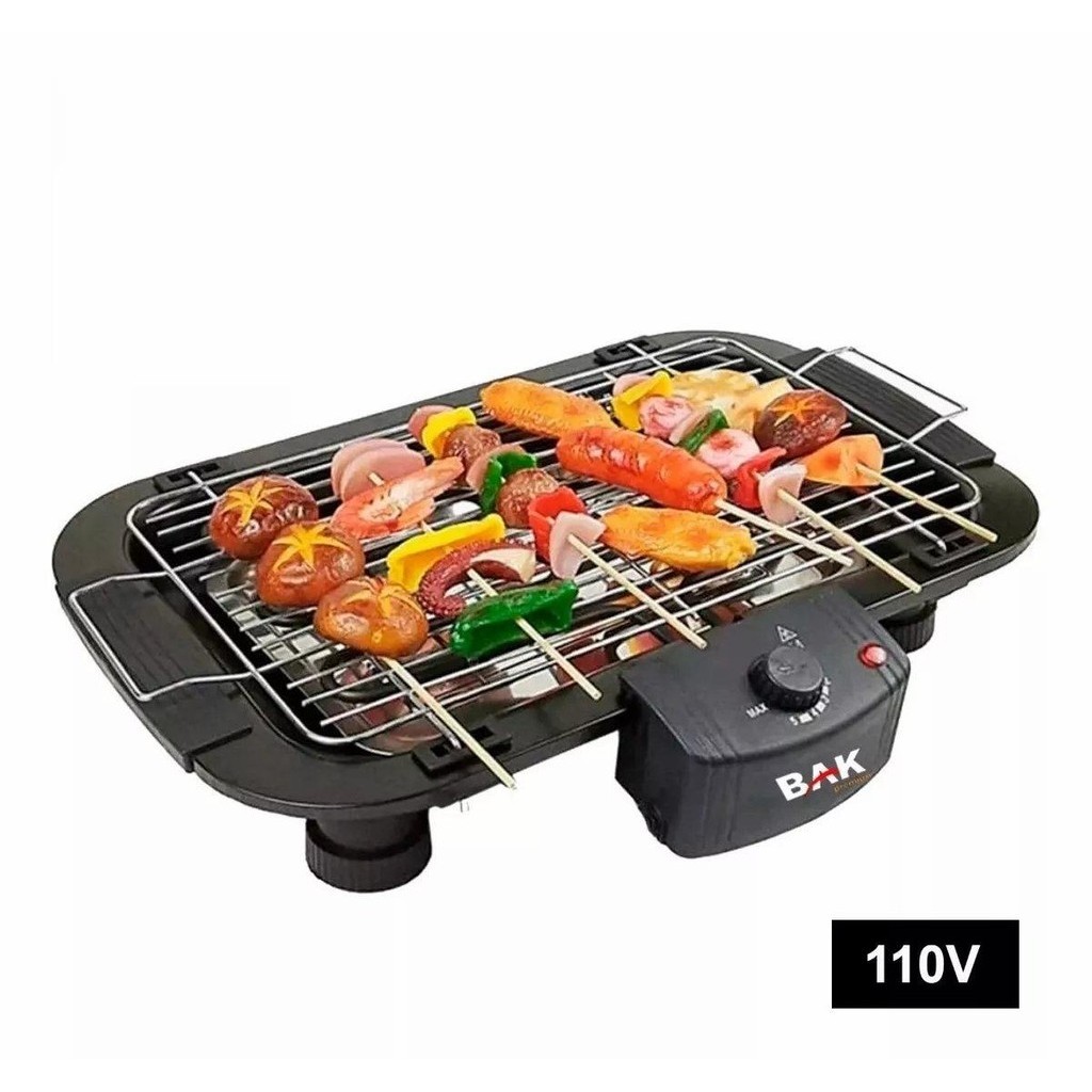 Churrasqueira Grill Elétrica Para Apartamento 127V Bak | Shopee Brasil