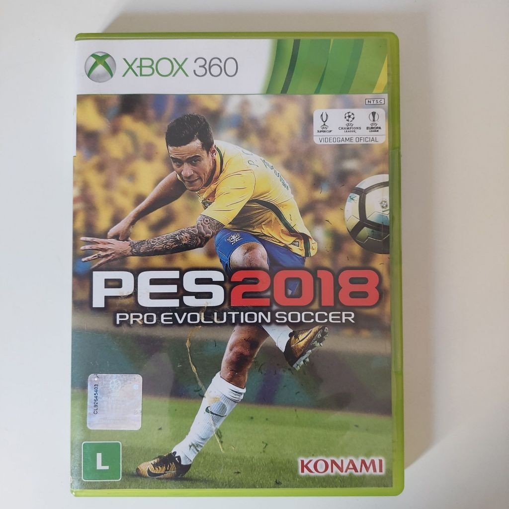 PES 2018 xbox 360 original mídia física | Shopee Brasil