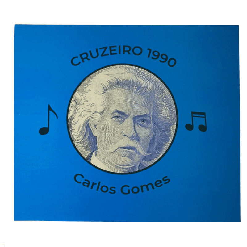 Folder para Cédula de 5000 Cruzeiros Carlos Gomes - Brasil | Shopee Brasil