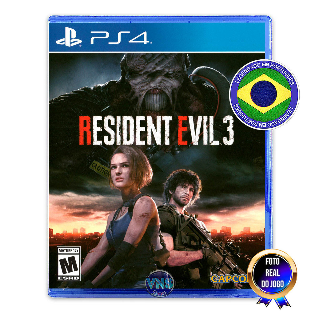 Resident Evil 3 - PS4 - Mídia Física Novo Lacrado | Shopee Brasil