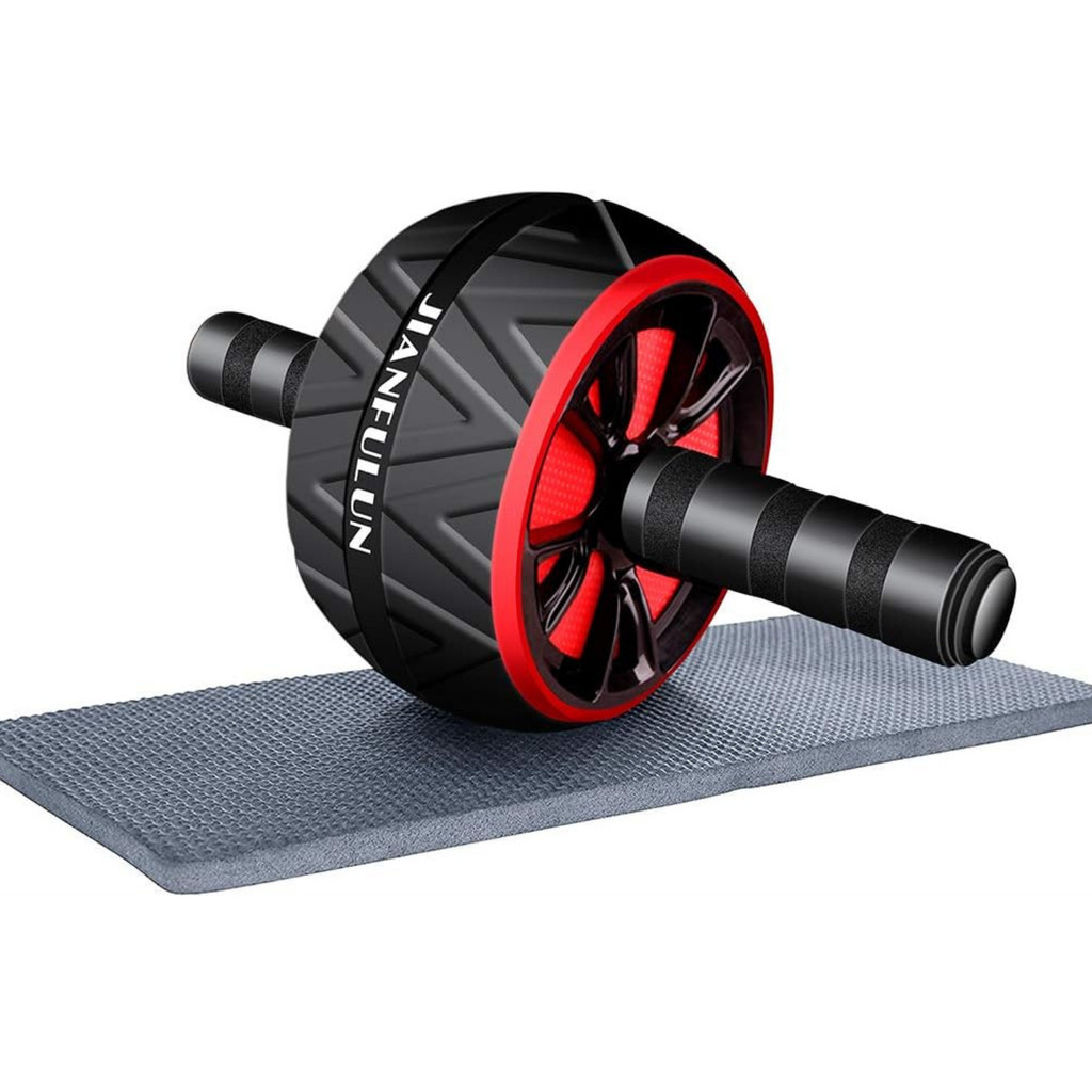 Roda rolo abdominal profissional com apoio dos joelhos Rodinha Abs ...