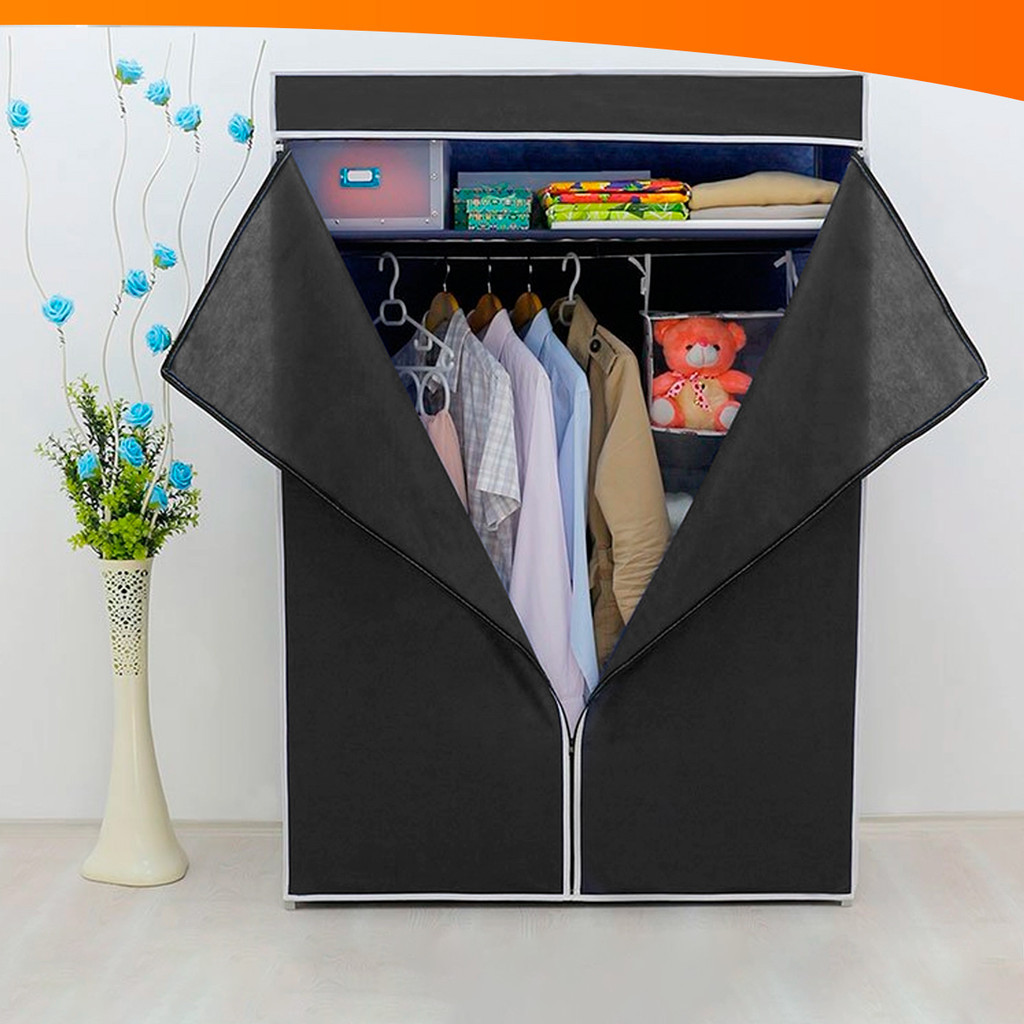 Guarda Roupa Portátil Armário Compacto Dobrável Suporta Até 8KGS TNT E ...
