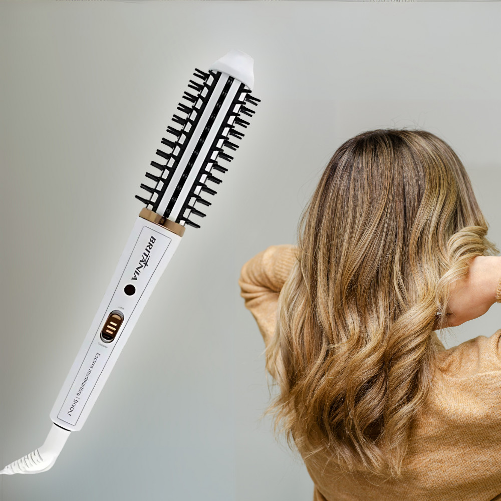 Escova Modeladora Britânia Bivolt 60W BEC04 360º 2 em 1 Alisa Cabelo ...