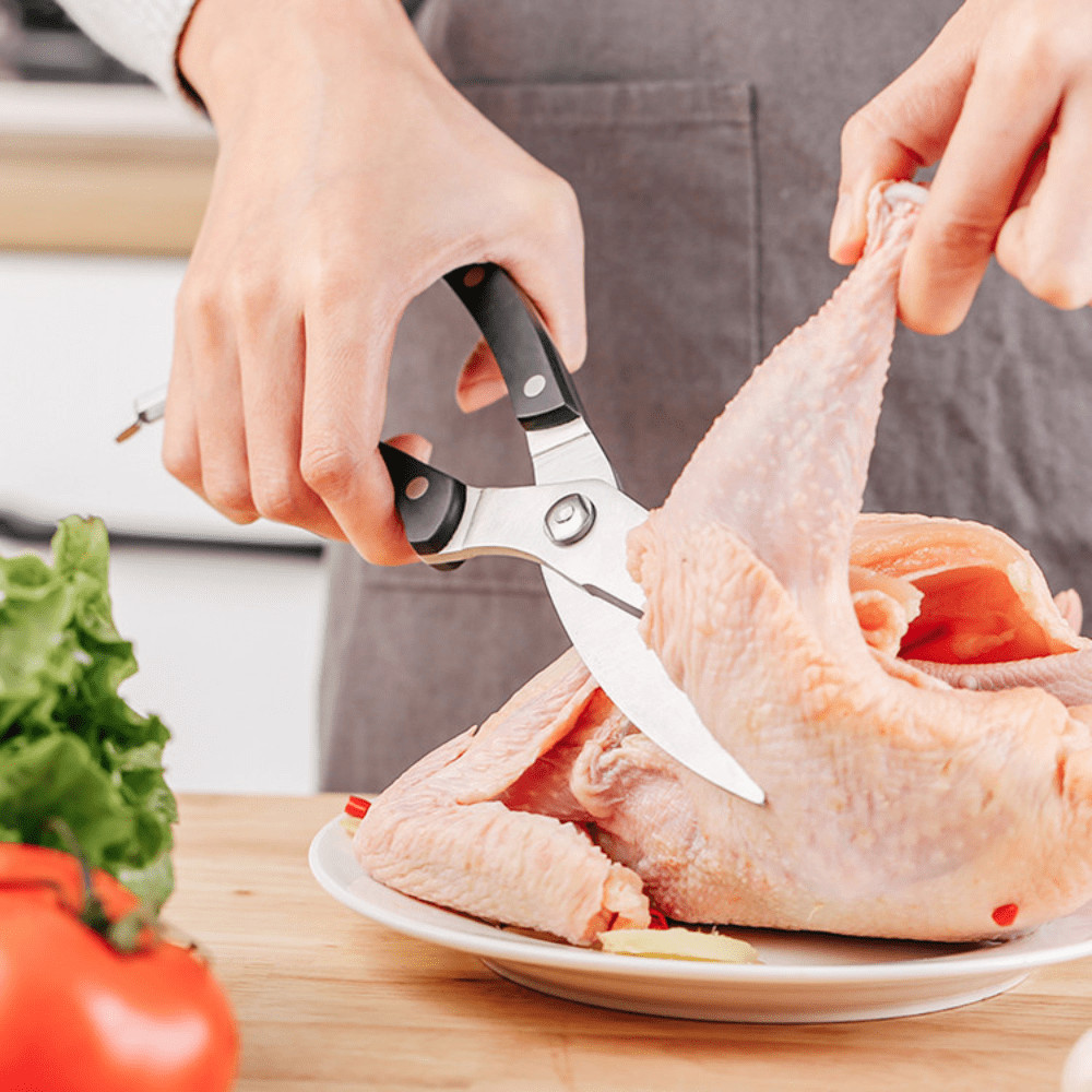 Tesoura De Cortar Frango Cozinha Carne Peixe Chester Legumes Frutas ...