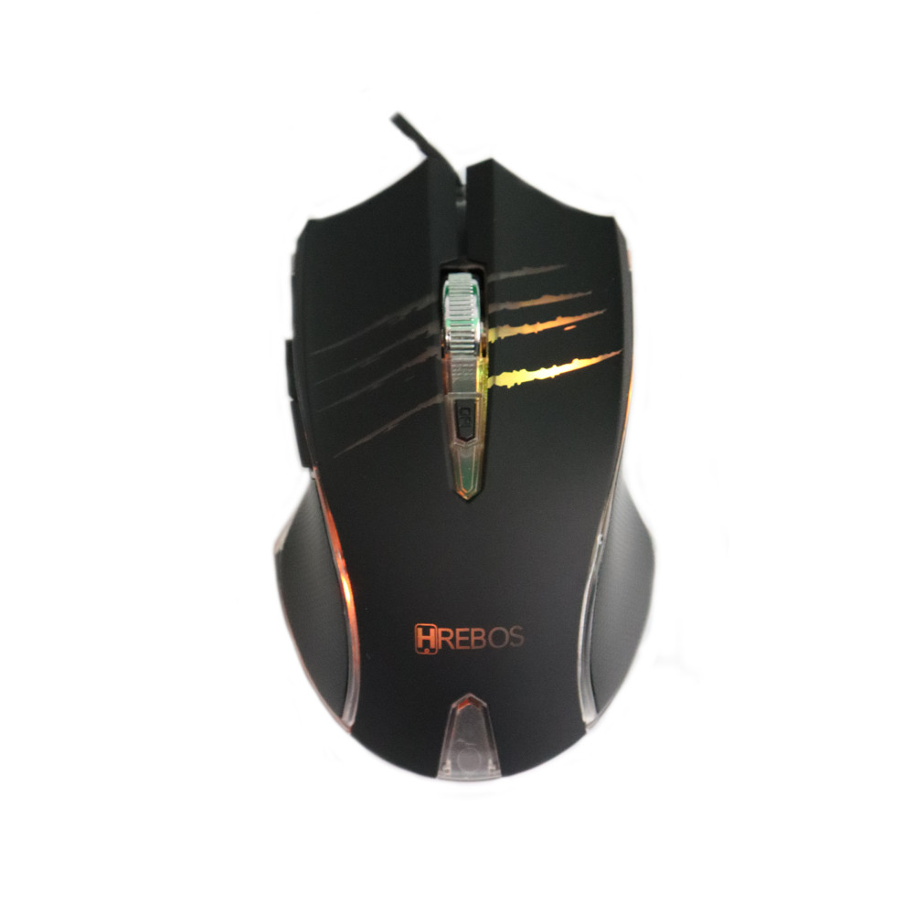 Mouse Gamer Hrebos HS-190 Led | Shopee Brasil