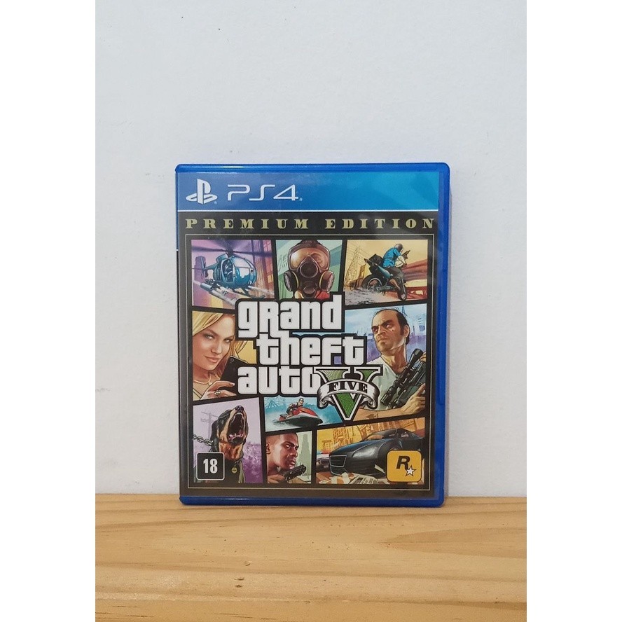 Grand Theft Auto V (5) - GTA V - Playstation 4 - Semi Novo - Usado ...