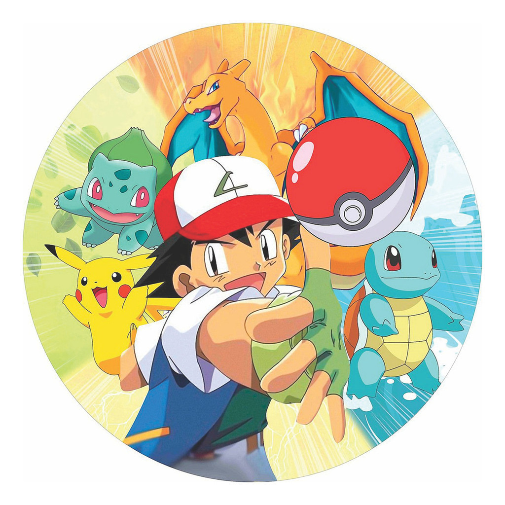 Painel Redondo Tecido Sublimado Pokemon 1,5 De Diam | Shopee Brasil