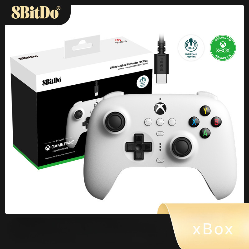 8BitDo Ultimate Wired Controller Gamepad Hall Effect Joystick Com Passe ...