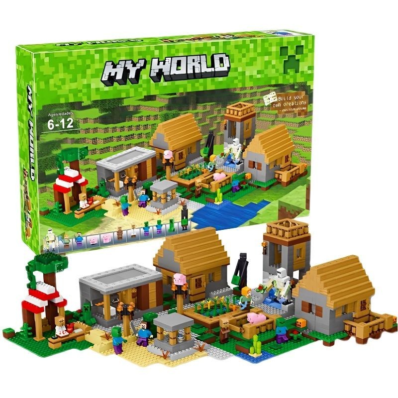 Compatível com Lego Minecraft Series Complete Deluxe Edition Village ...