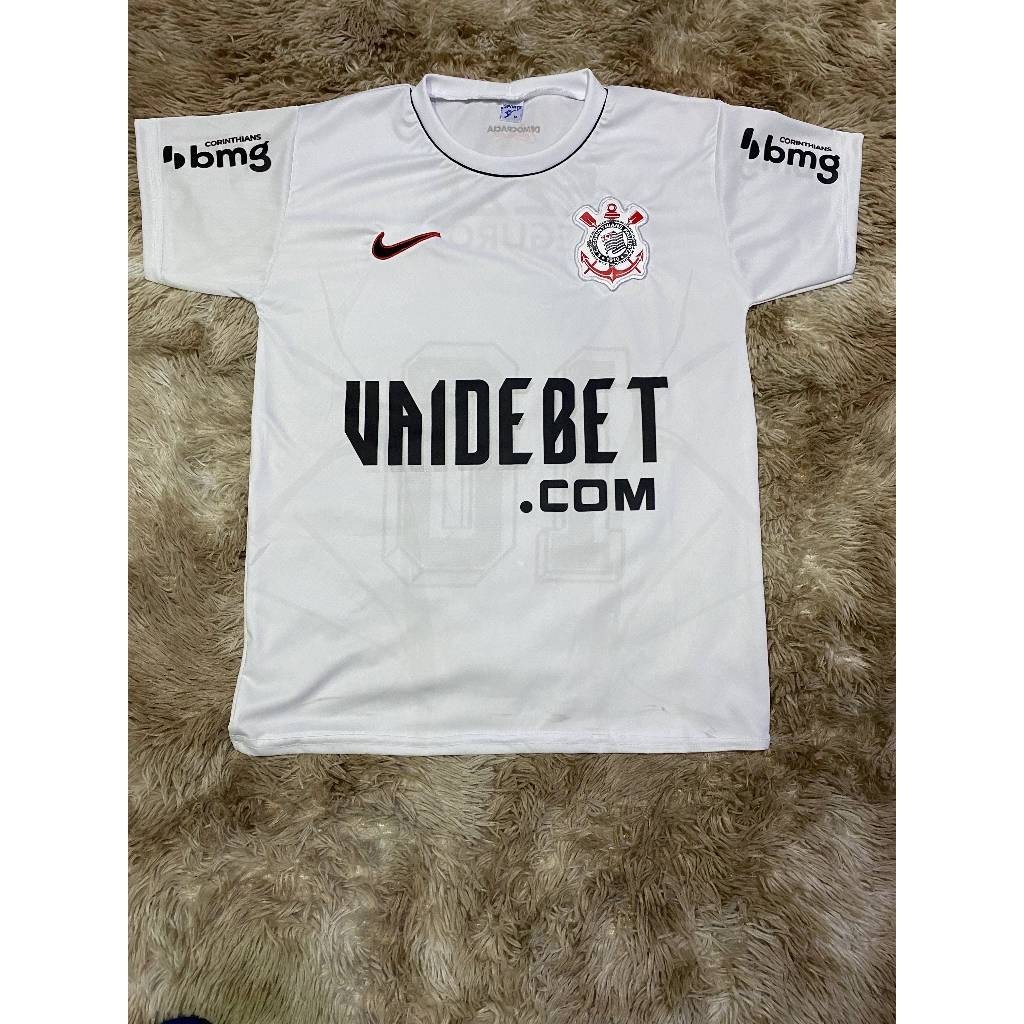Nova Camisa Corinthians Branco 2024 Time de Futebol Lançamento | Shopee ...