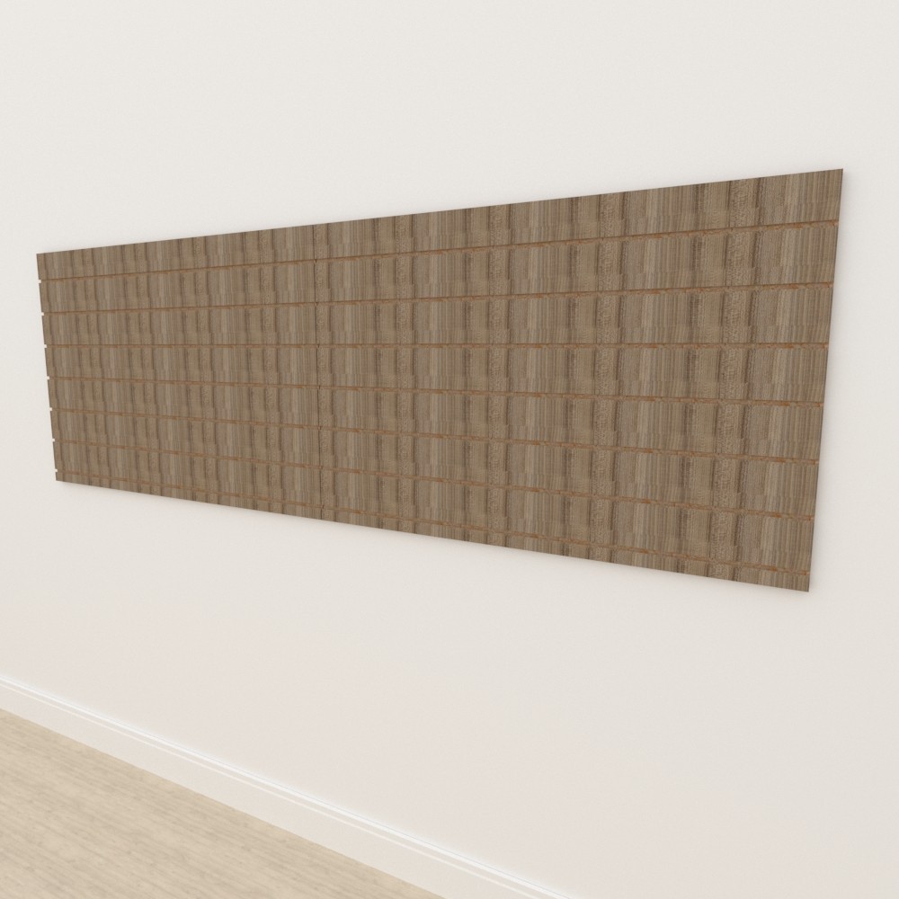 Expositor mdf painel canaletado 90x270 Amadeirado kit painel canelado ...