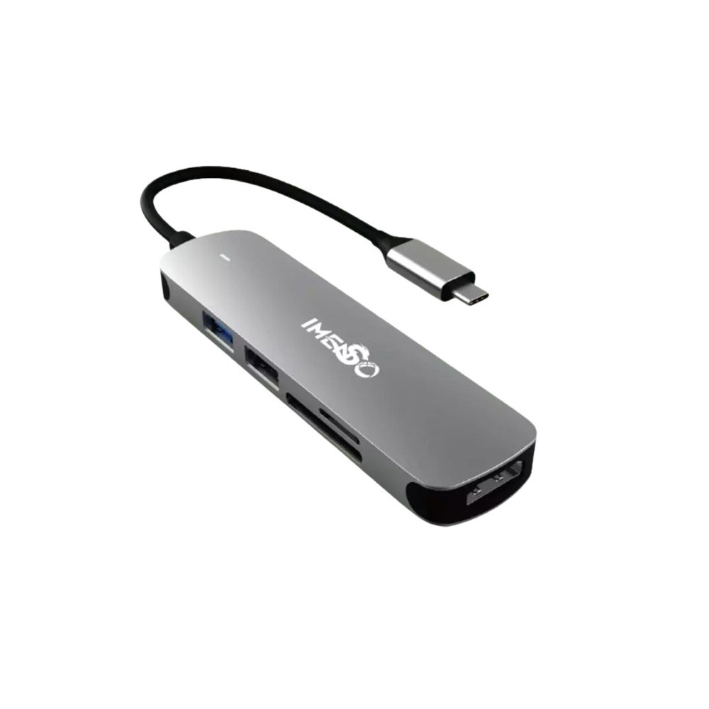 Hub Adaptador Imenso Tipo-C 5 Portas HDMI 4K 2 USB SD e TF | Shopee Brasil