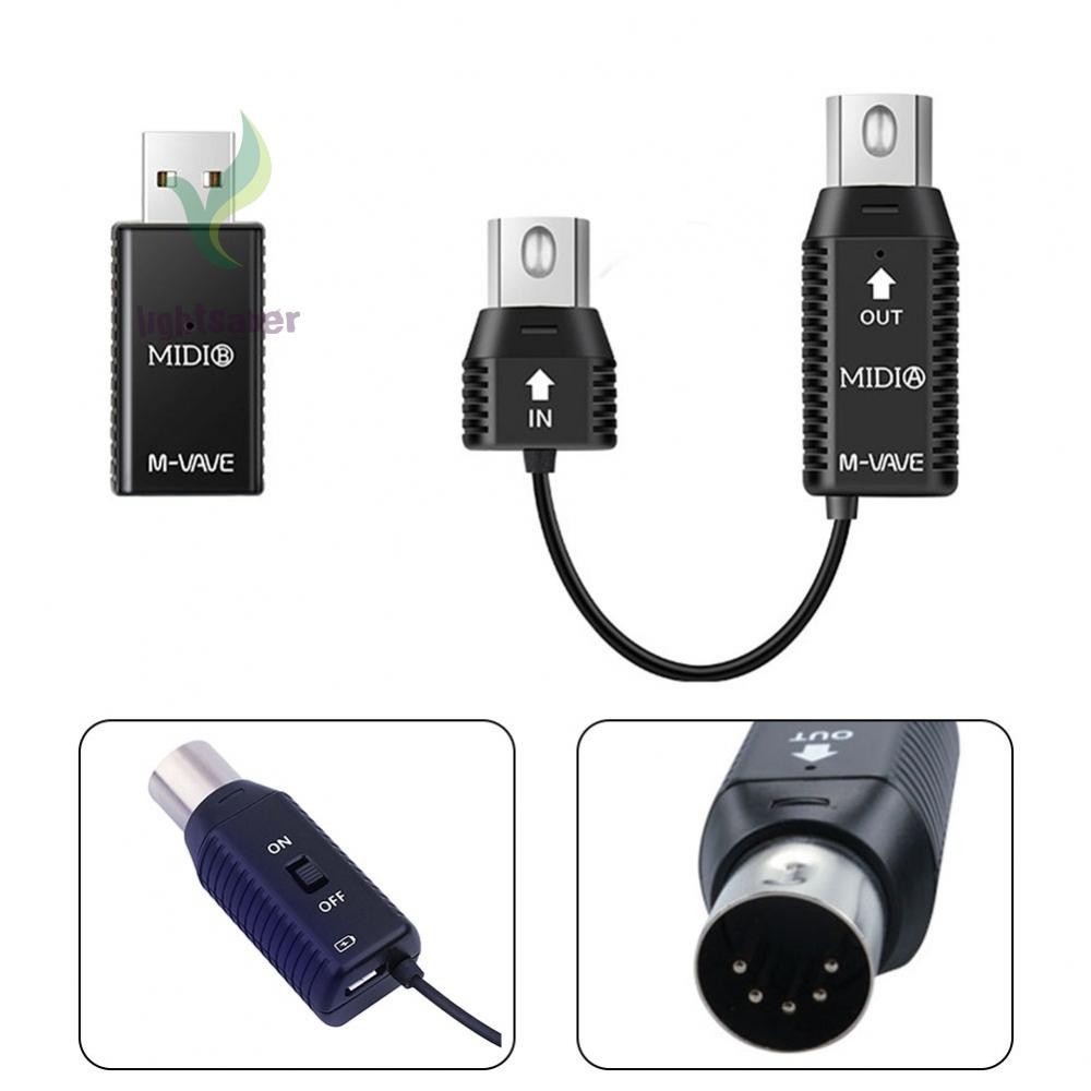 MIDI To USB Cable Connector For 4 Footswitch MIDI Adapter System MIDI ...