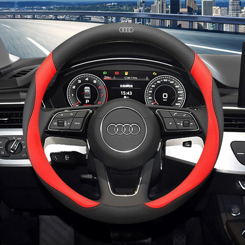 38CM Volante Do Carro Para Audi A3 A4 A5 A6 A7 A8 Q2 Q3 Q5 Q7 Q8 RS TT ...