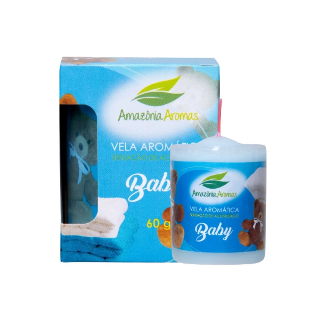 Vela Aromática Baby Azul Amazônia Aromas 60g | Shopee Brasil