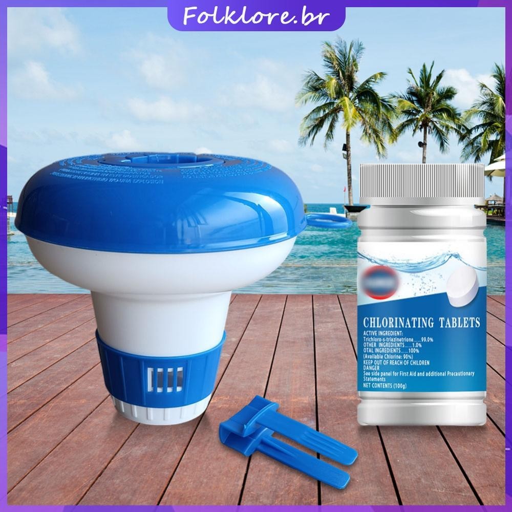 folklore Piscina Flutuador Químico Balanceado Entrega Química Flutuante ...