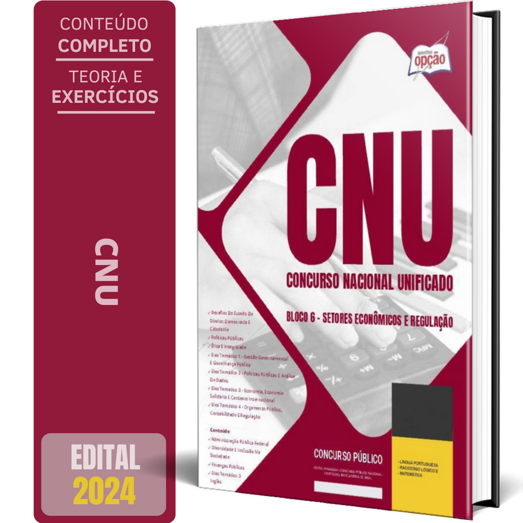 Apostila CNU 2024 - BLOCO 6 - Concurso Nacional Unificado | Shopee Brasil
