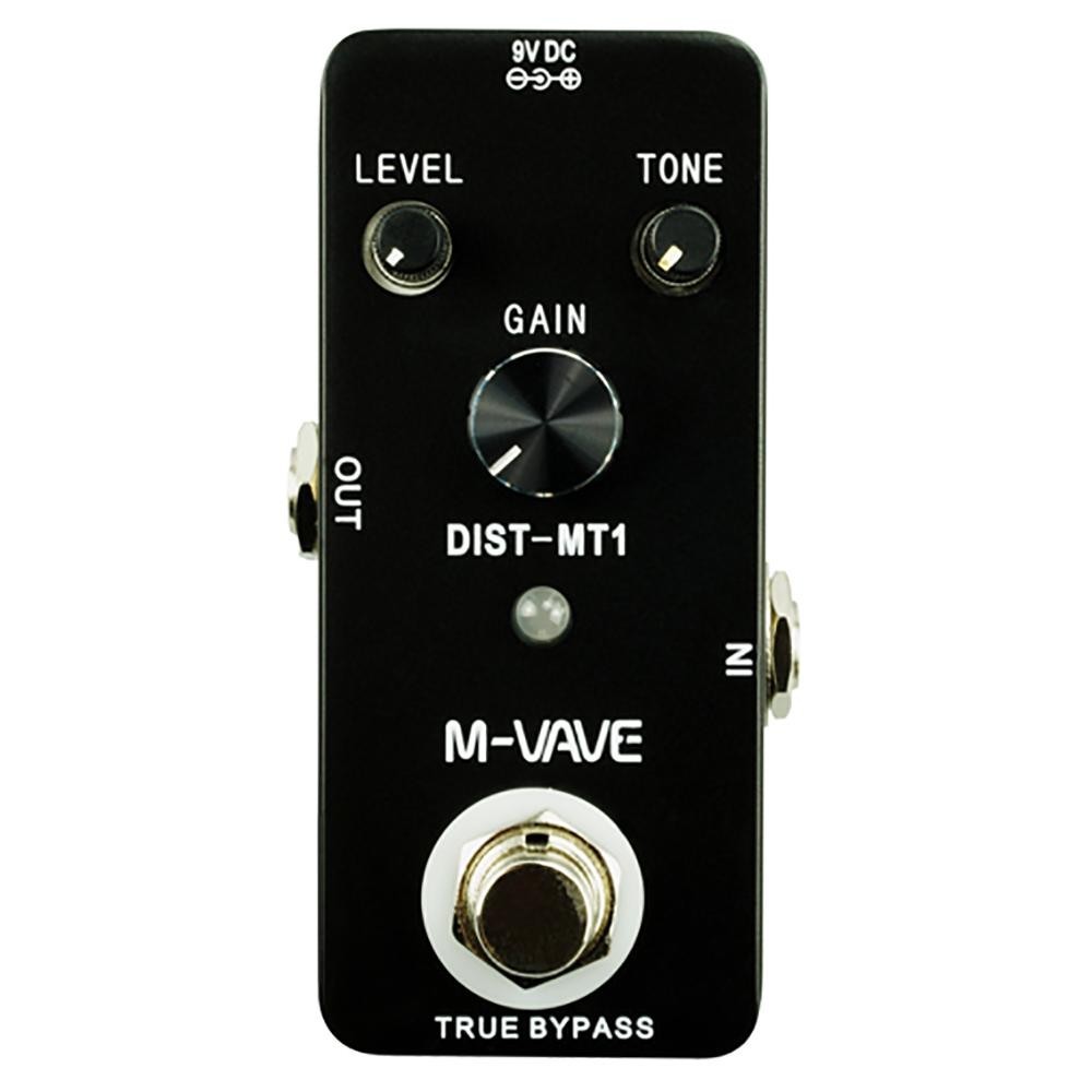 M-VAVE Mini Distorção Única-MT1 Pedal De Efeito Guitarra Acessórios De ...