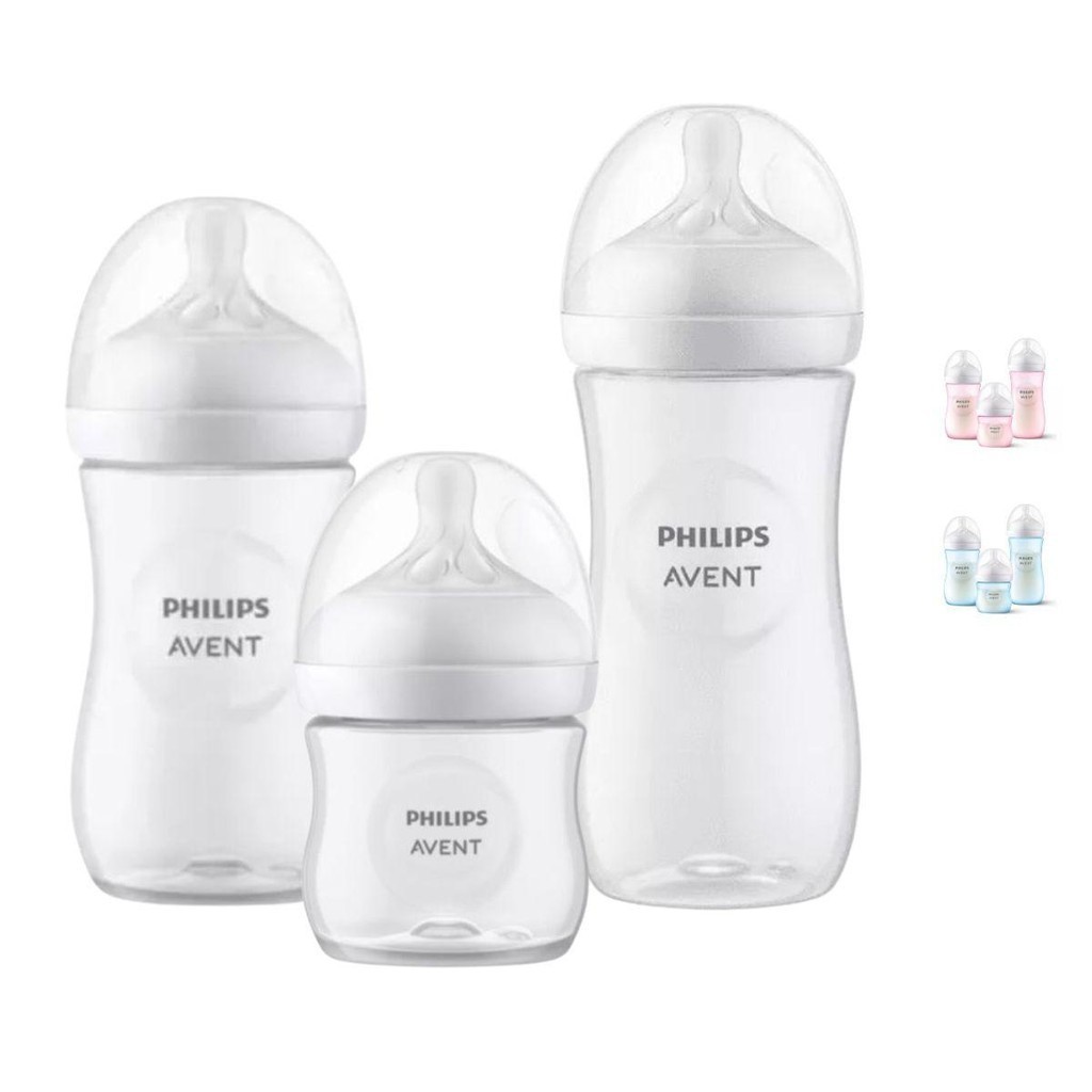 Kit 3 Mamadeiras Avent Pétala 3.0 Anti-cólica 125ml, 260ml e 330ml | Shopee Brasil