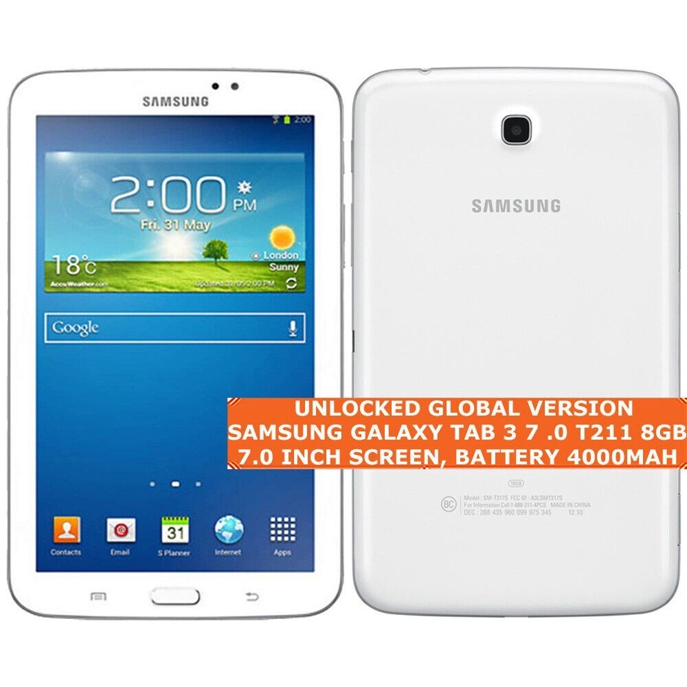 Tablet Samsung Galaxy Tab 3 7.0 SM-T211 Wi-Fi Desbloqueado 3G | Shopee ...