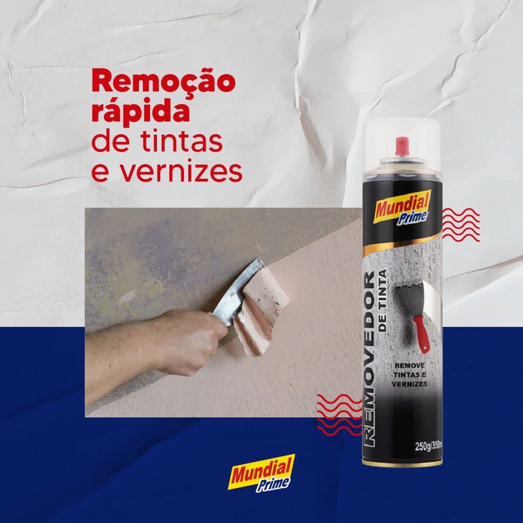 Removedor de Tinta Spray 350ML 250G Mundial Prime | Shopee Brasil