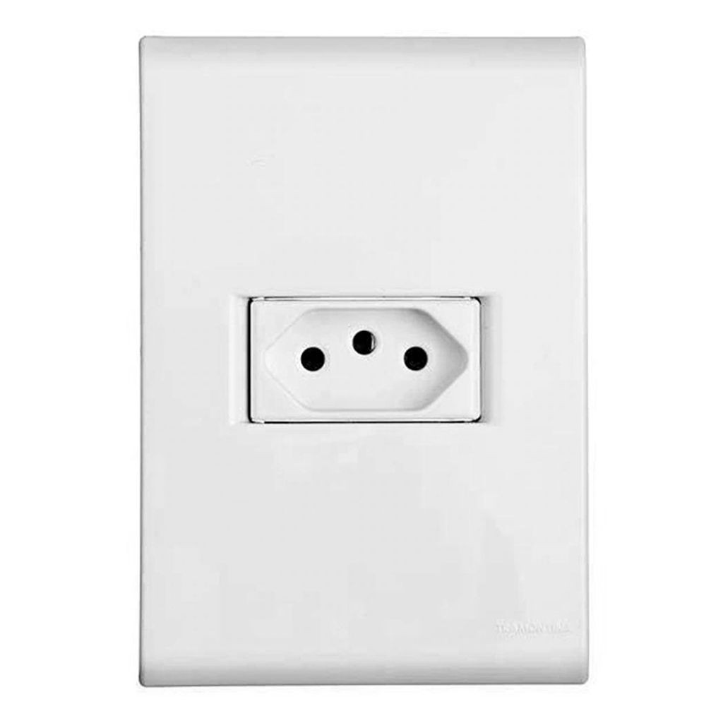 Conjunto 4x2 1 Tomada Simples 2P+T 20A 250V Liz - TRAMONTINA | Shopee ...