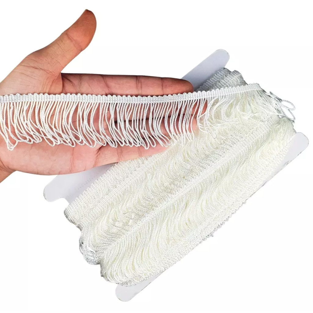 Franja de Tecido Acetinado - 10cm - Grade de Cores - Rolo C/10 Mts COR ...