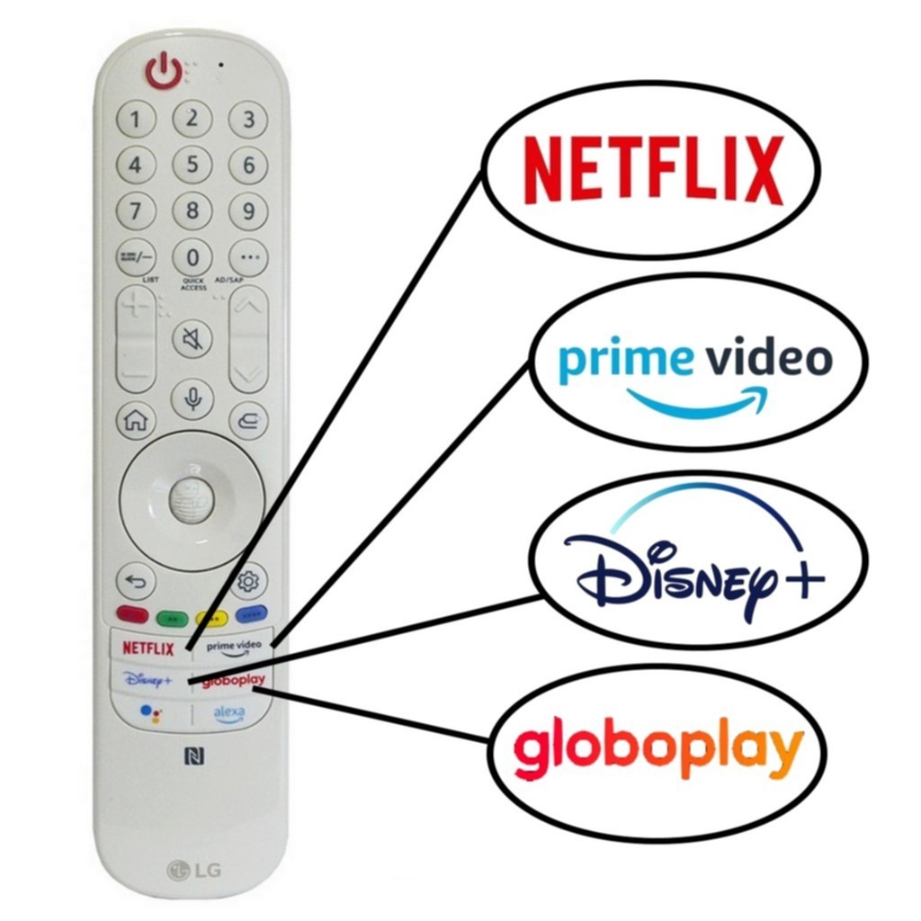 Controle Remoto Magic Remote LG AN-MR22 Branco Original | Shopee Brasil