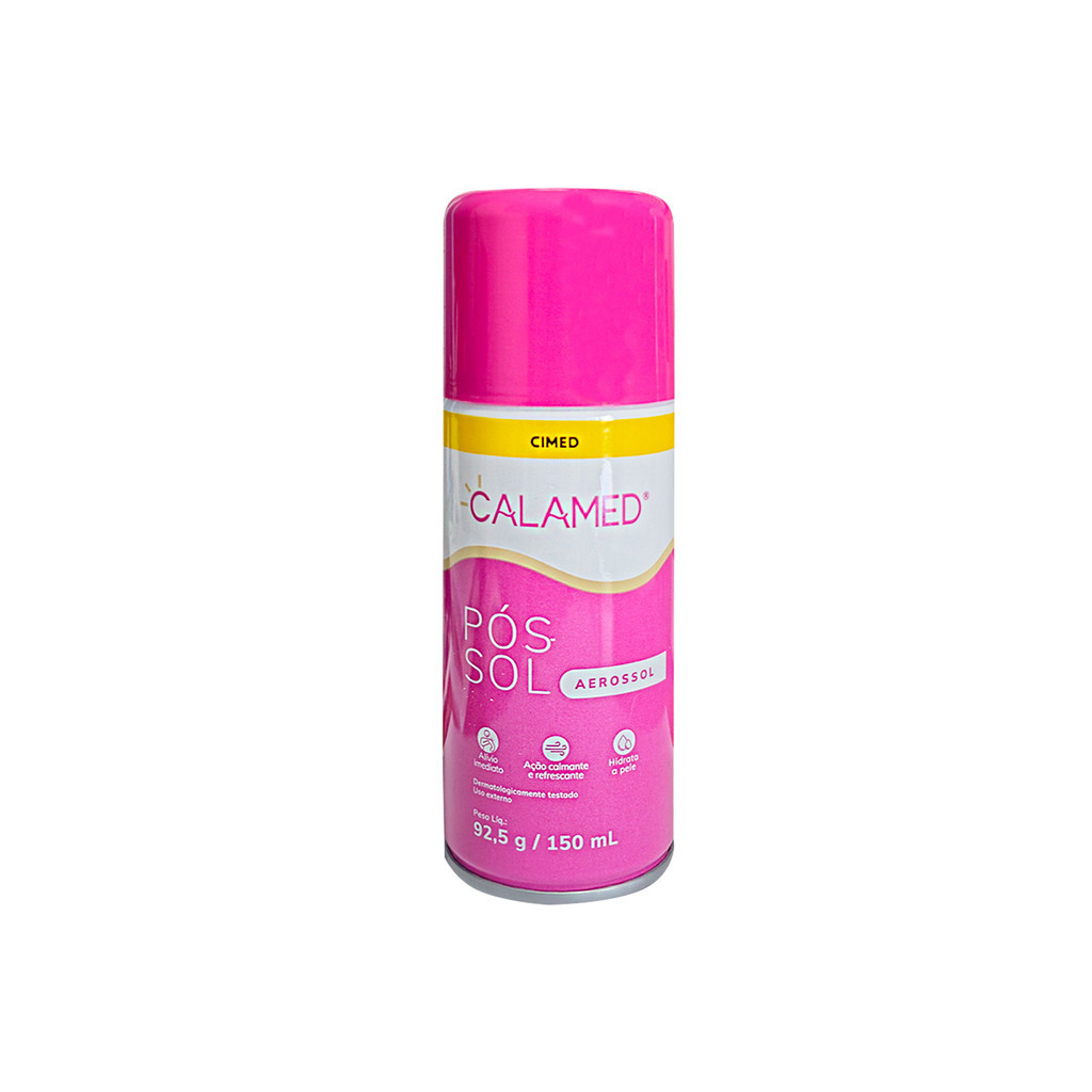 CALAMED AEROSOL PÓS SOL 150 ML - CALAMINA E CANFÔRA | Shopee Brasil