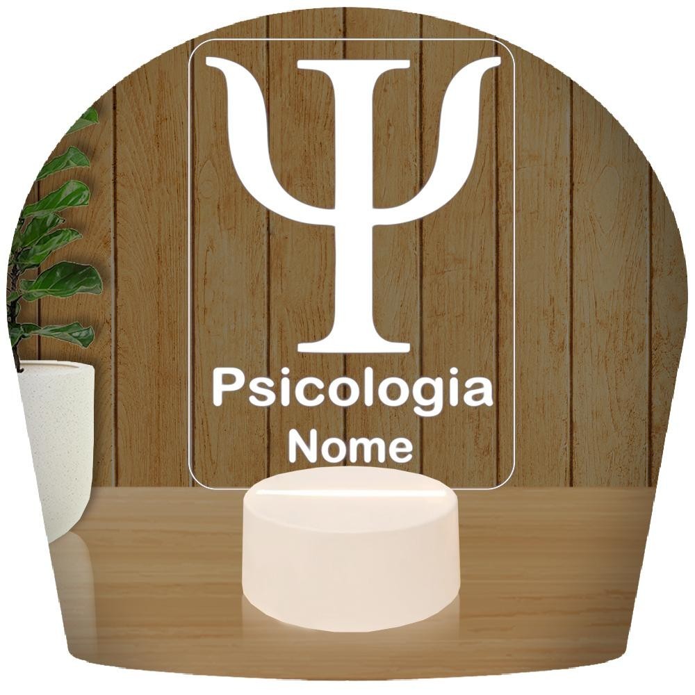 Luminária Led 3d | Psicologia Psicologo | Abajur | Shopee Brasil