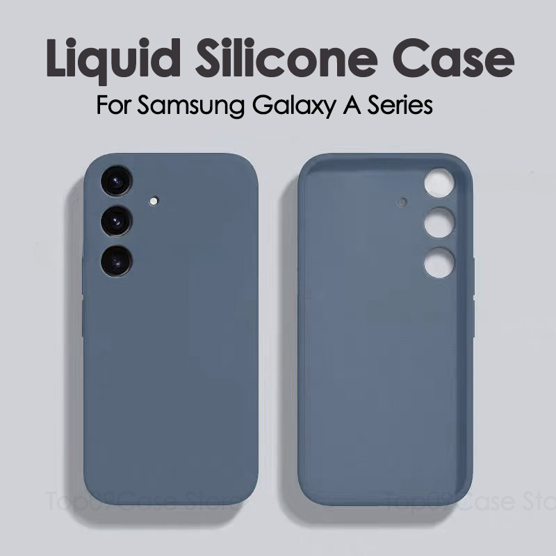 Para Samsung Galaxy A15 A25 A35 A55 M14 4G 5G Nova Capa Protetora De Tela De Silicone Líquido ...